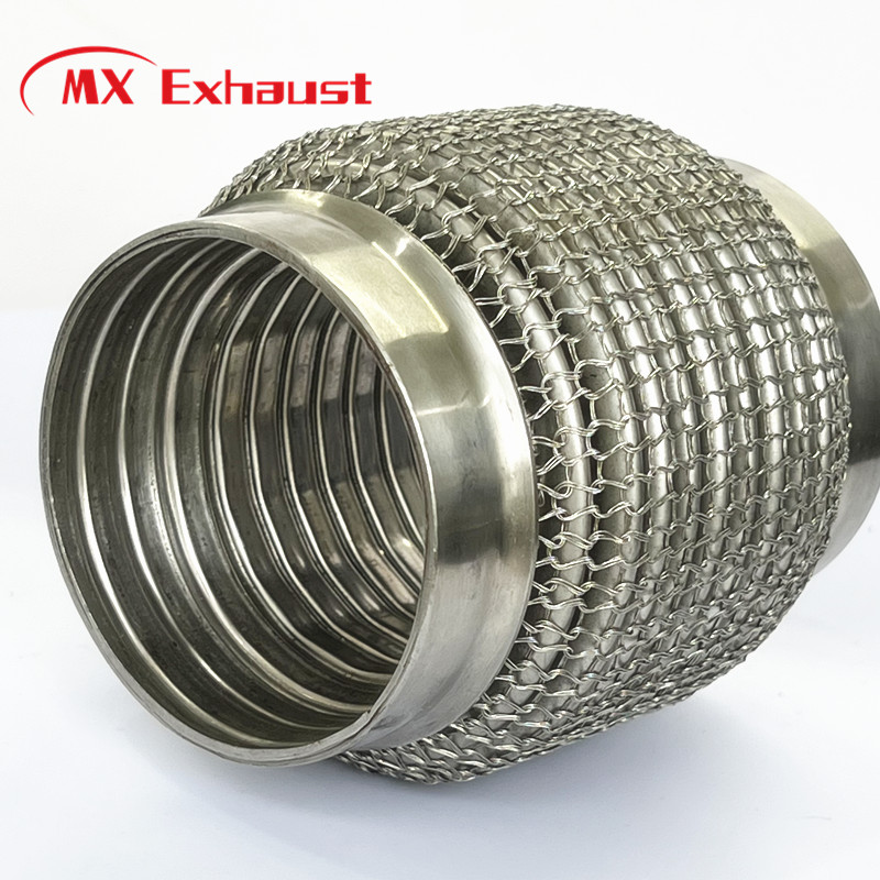 Universal Exhaust Flex Pipe with Outer Wire Mesh Interlock Layer - Buy Exhaust System, Exhaust ...